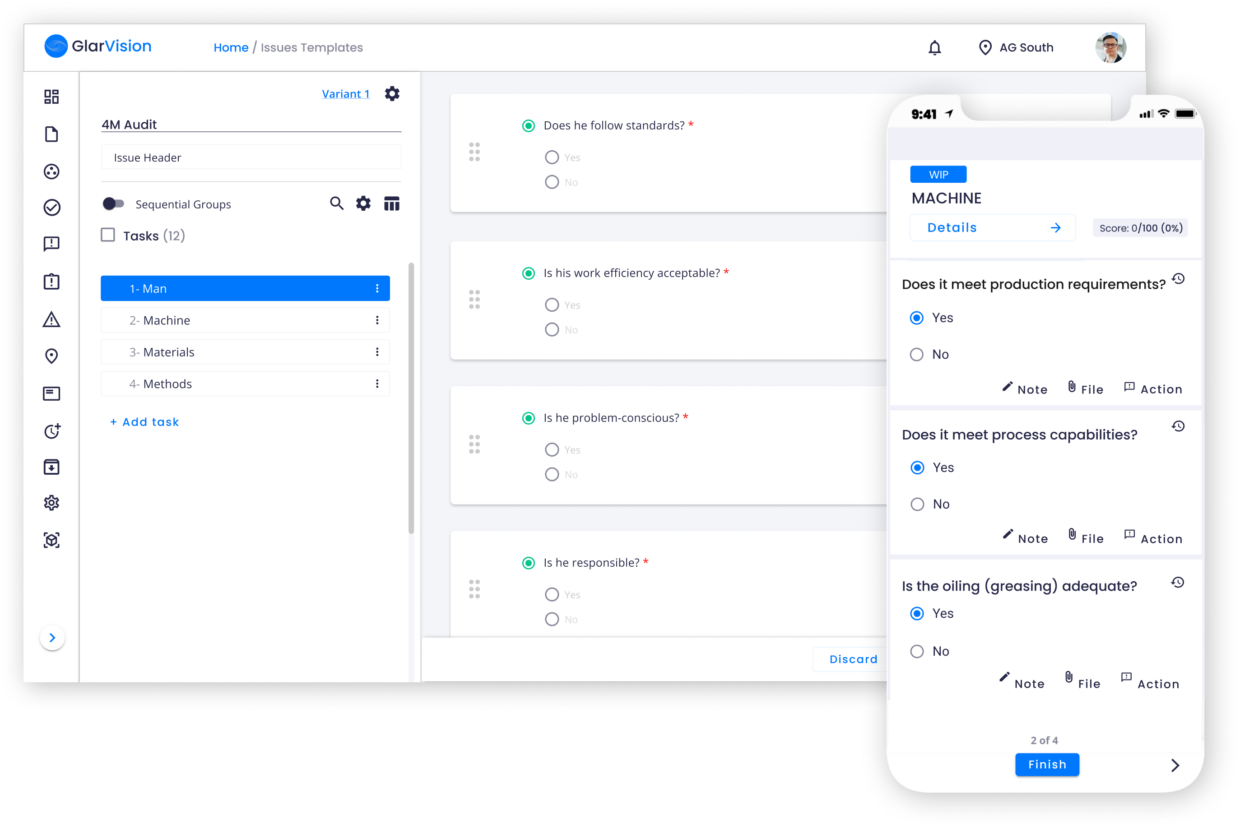 4M Analysis - Glartek