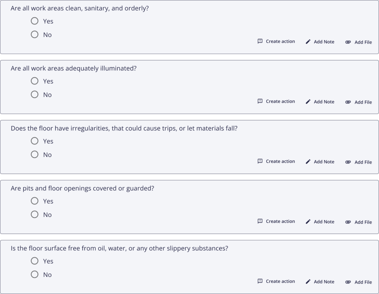 Self-Inspection Template - Glartek